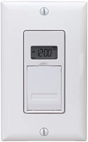 Intermatic EJ600 120 Volt Indoor Digital Astro In-Wall Timer, White, m ...