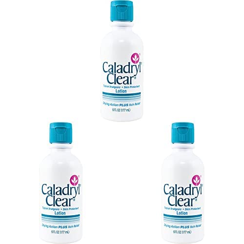 Caladryl Clear Lotion Topical Analgesic Skin Protectant, 6 Ounce Bottl ...