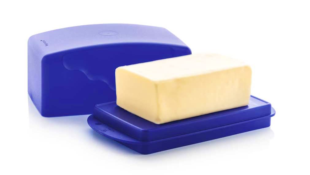 NewTupperware Impressions 1 lb Butter Dish Tokyo Blue — Retros Market