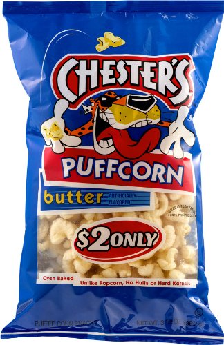 Chester's Butter Flavored Puffcorn Snacks, 3.5oz Bags (Pack of 12 ...
