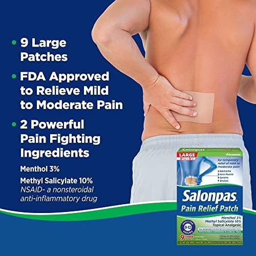 Salonpas Large Pain Relief Patch, 9 Count - Pack of 2 — Retros Market
