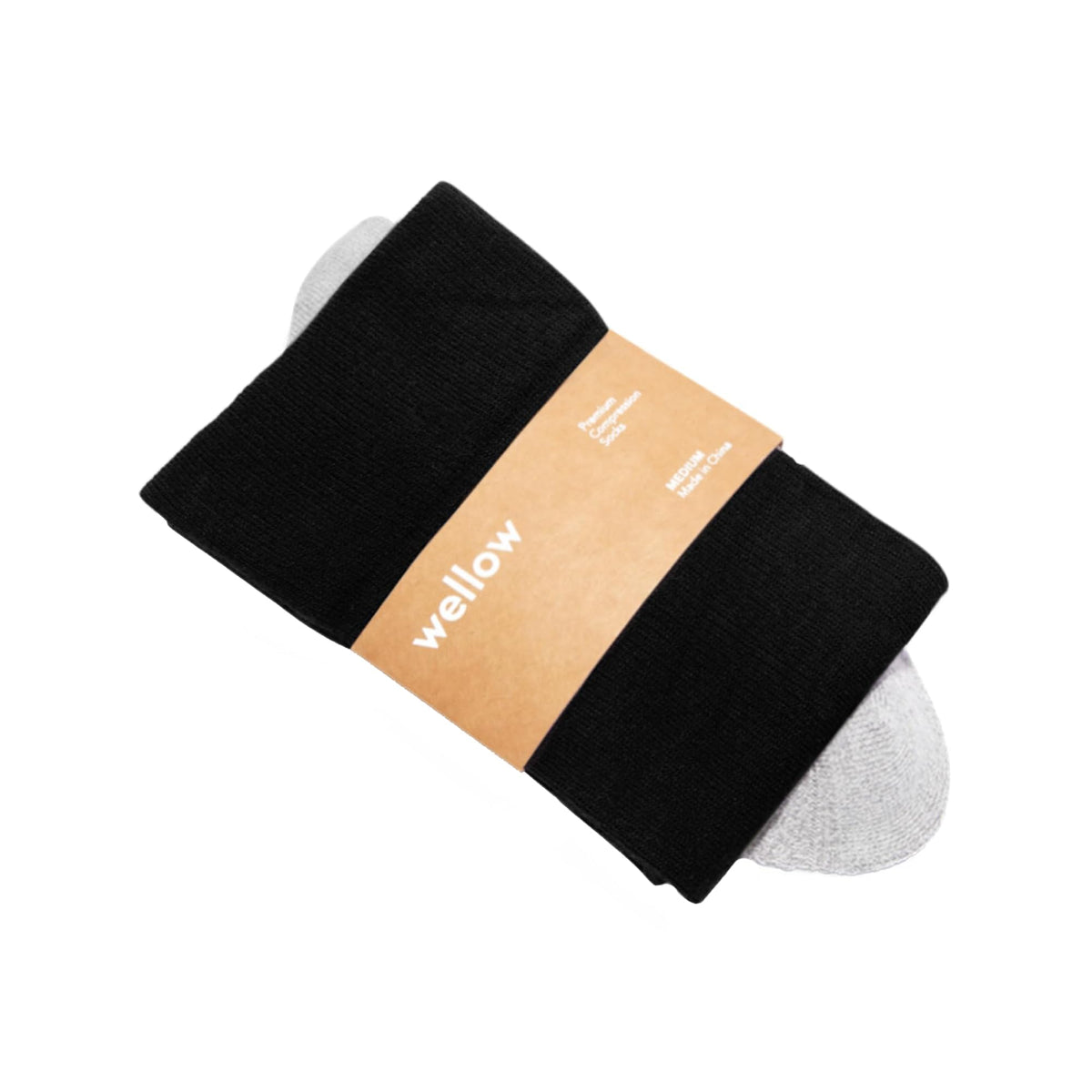 Wellow Knee High Compression Socks for Men & Women | 18-25 mmHg Made w ...