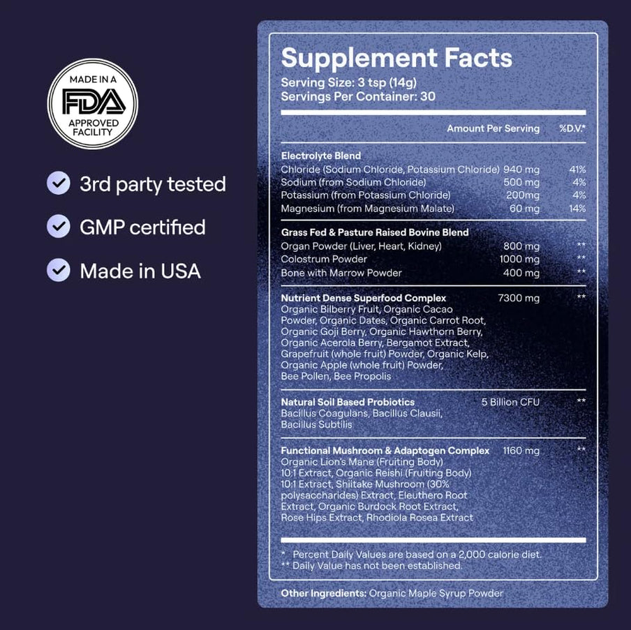 Super Complex - Daily Premium Blend with Vitamins for Women & Men with ...