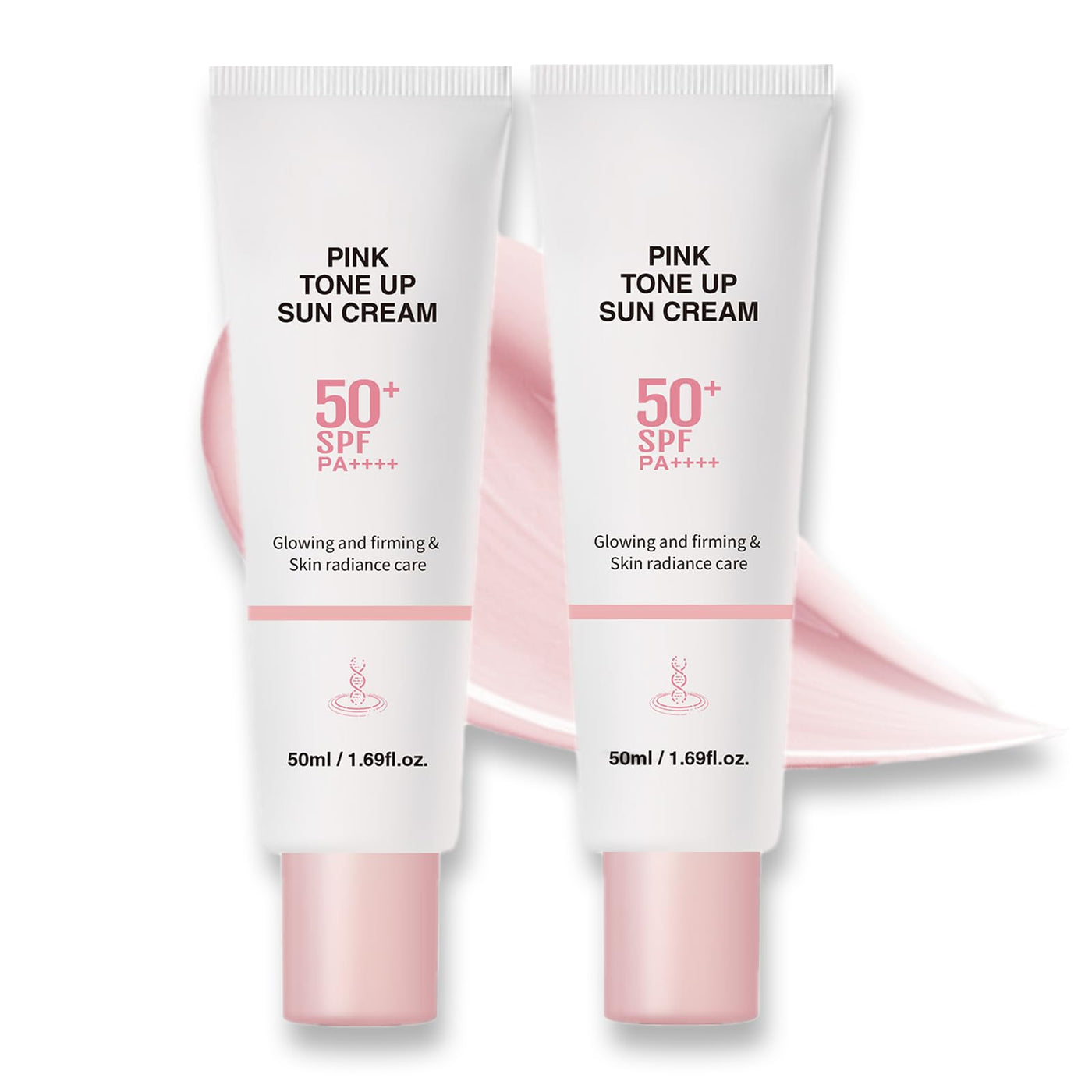 Pink Tone Up Sun Cream SPF 50+ PA++++ - Korean Mineral Sunscreen for A ...