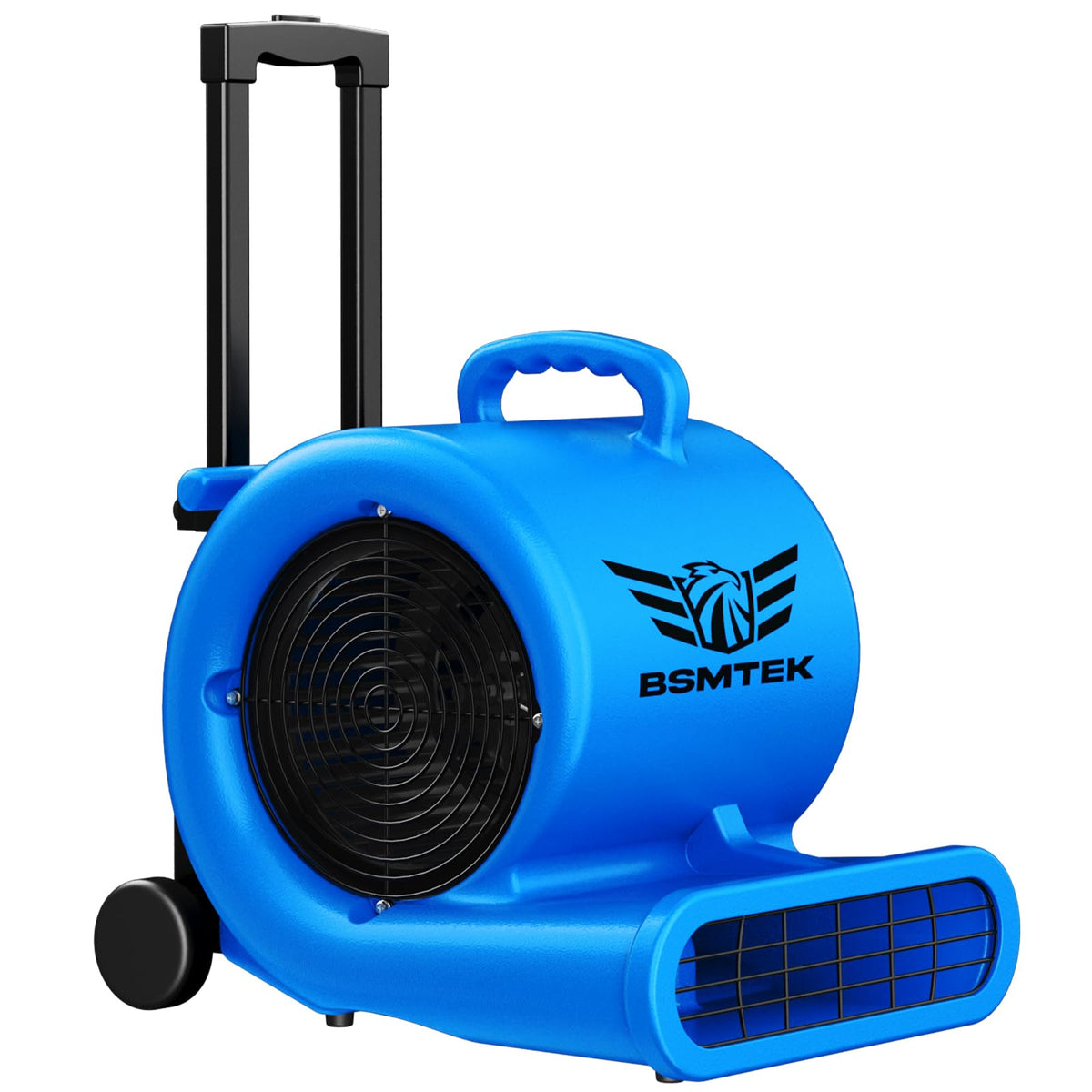 BSMTEK 5000 CFM 1HP Air Mover Blower Fan, Floor Blower Dryer - Timer f ...