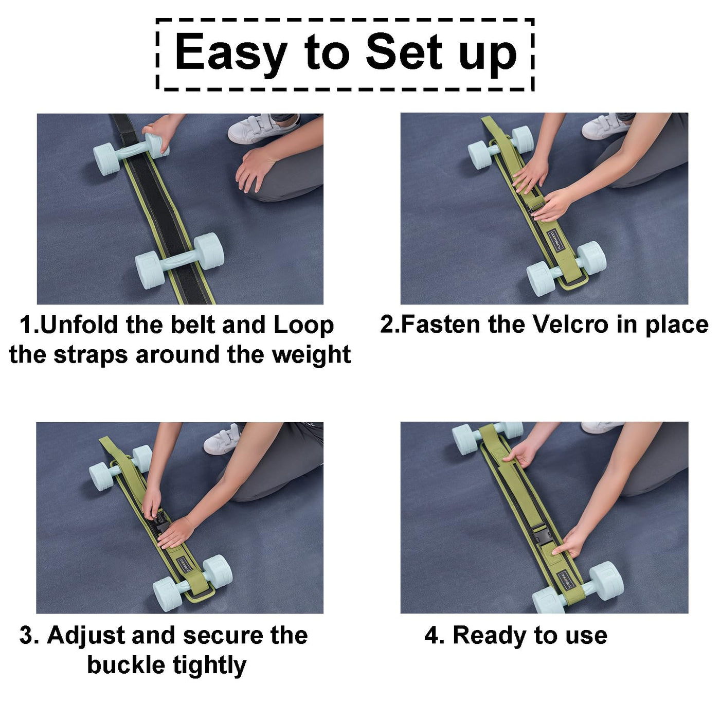 FLYBAMBOO Hip Thrust Belt for Dumbbells,Booty Belt for Hip Thrust Slip ...