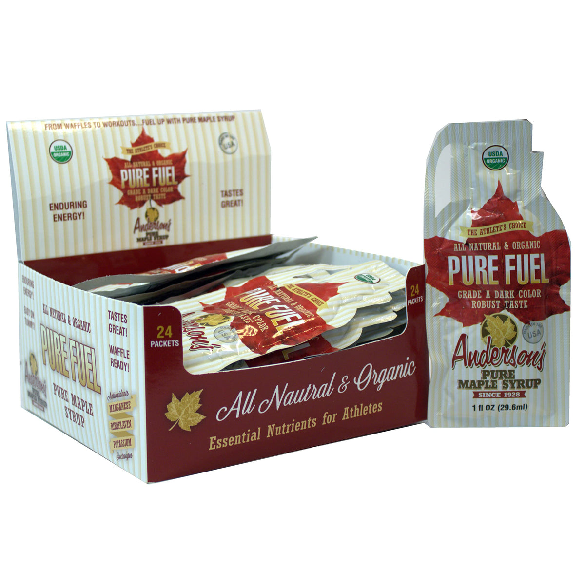 Anderson's Maple Syrup Inc., Pure Fuel Athletic Fuel, Maple, 24 Fl Oz ...