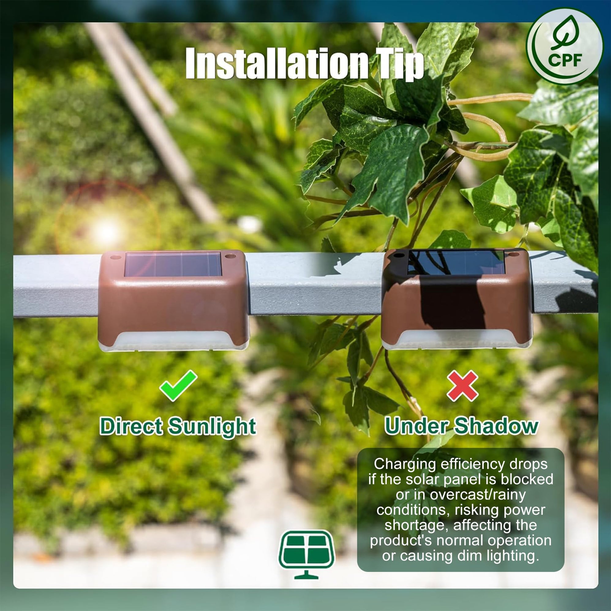 SOLPEX Solar Deck Lights Outdoor 16 Pack, Solar Step Lights Waterproof ...