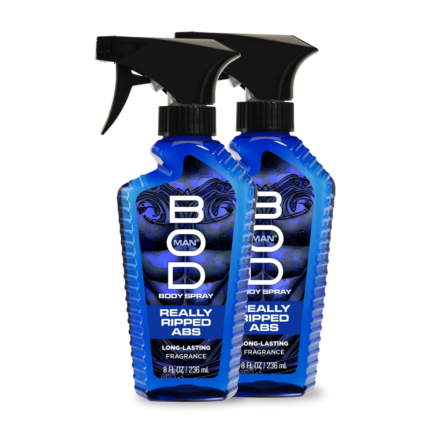 BOD man Fragrance Body Spray, Really Ripped Abs, 8 fl oz (Pack of 2 ...